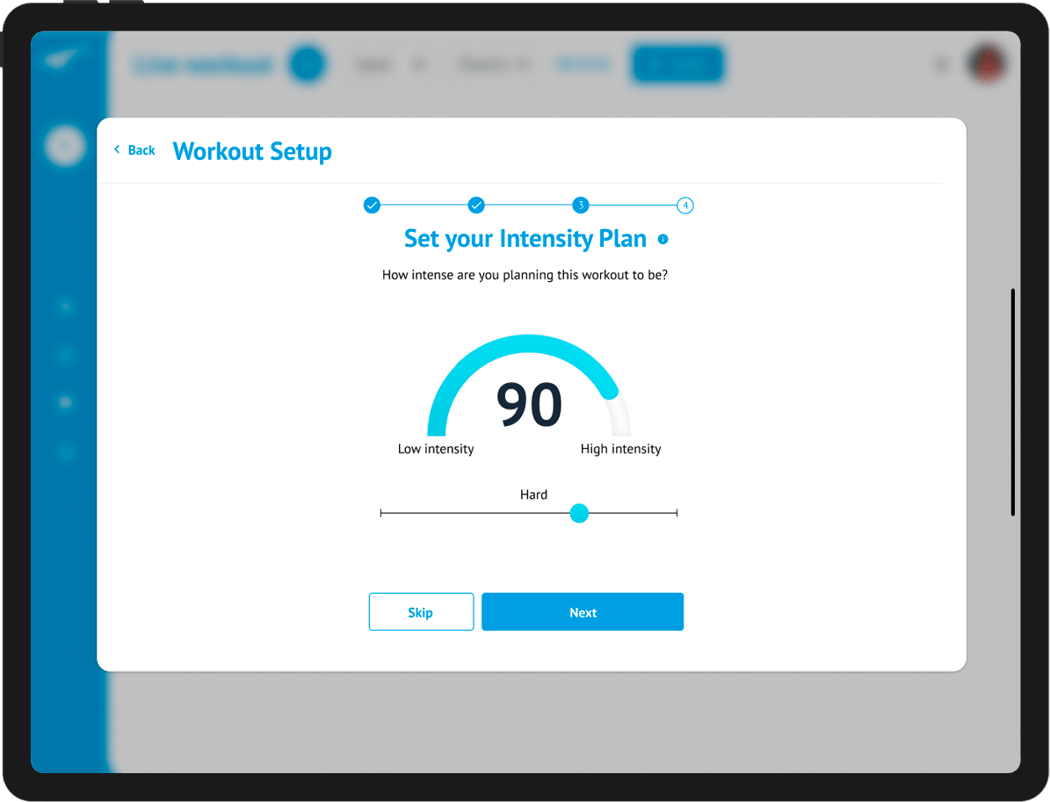 Plan Workout Intensity