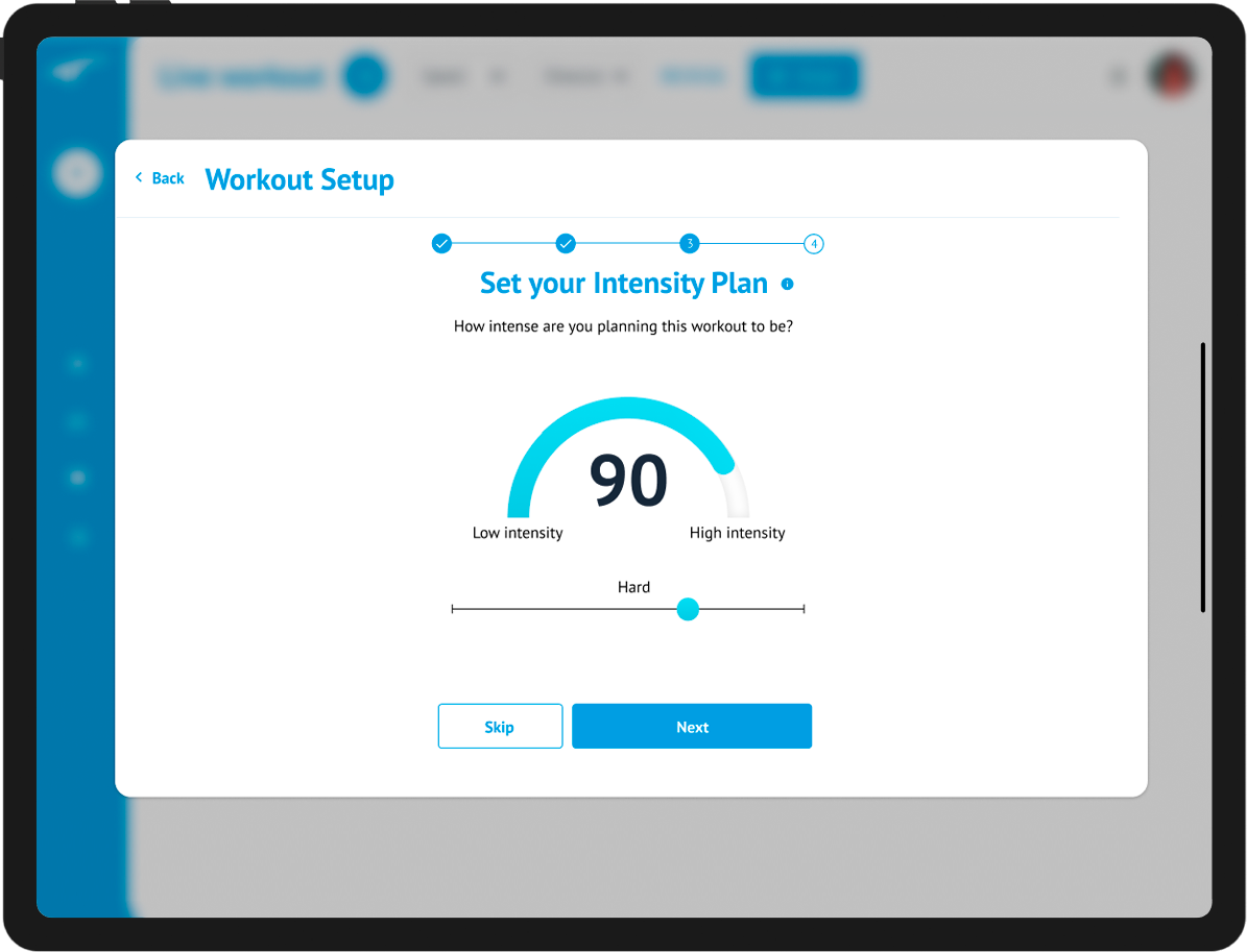 Plan Workout Intensity